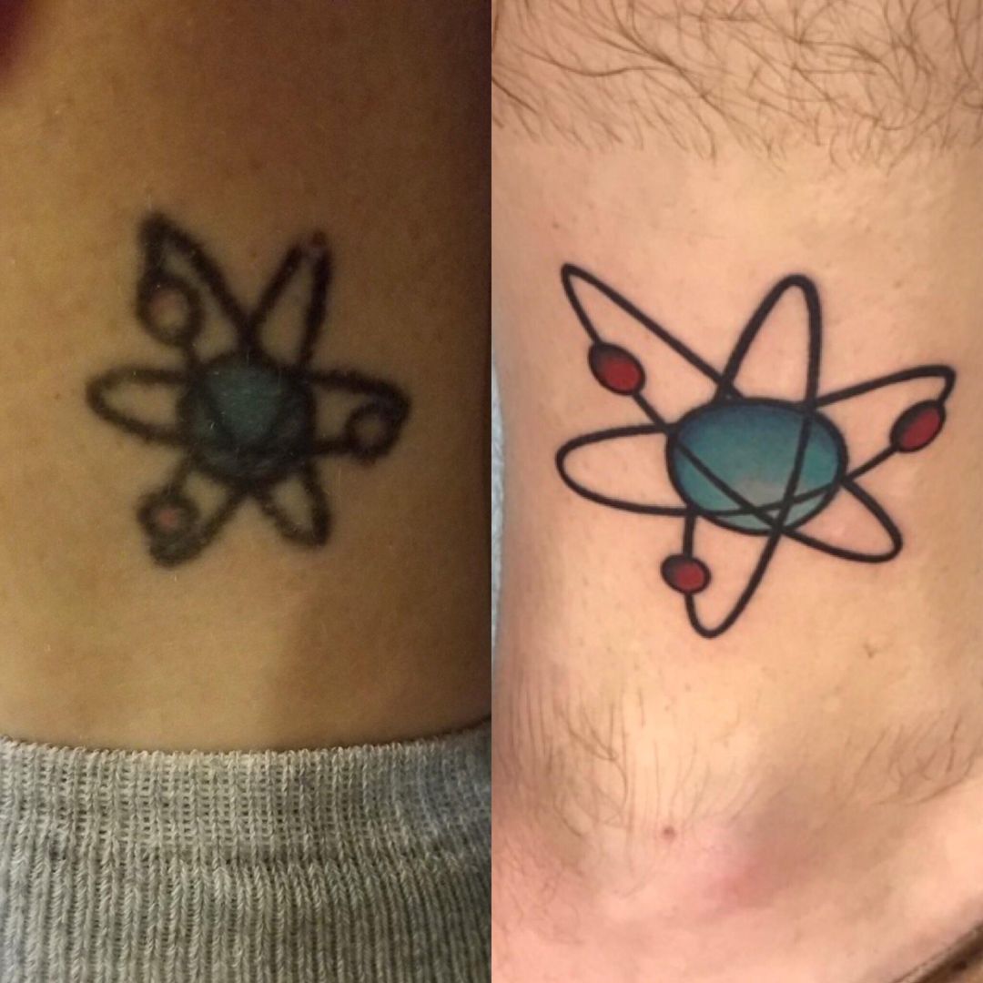 Neutron Symbol Tattoo